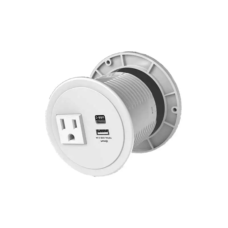 Oswell Desktop Power Grommet Mountable Desktop Extension Socket Desk ...