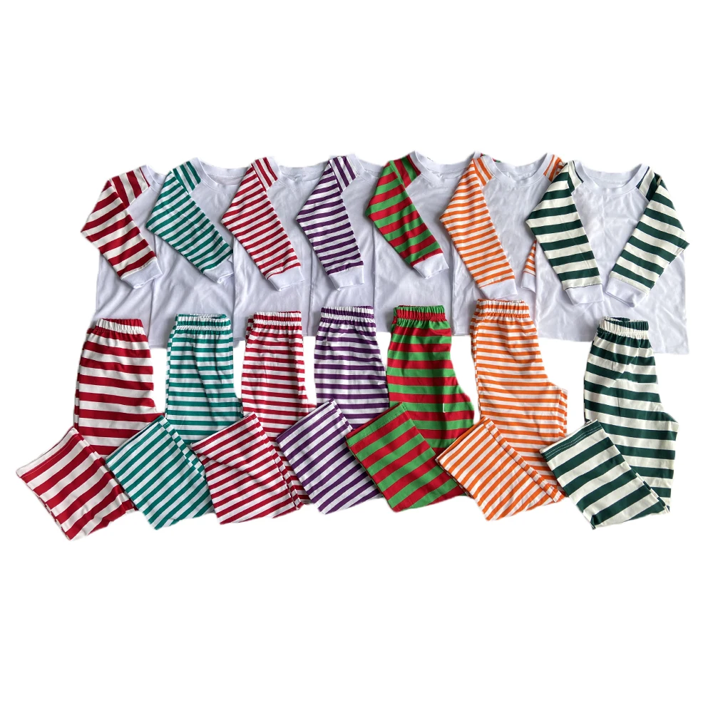 Custom Polyester Sublimation Blanks Kids Pyjamas Personalised Christmas ...