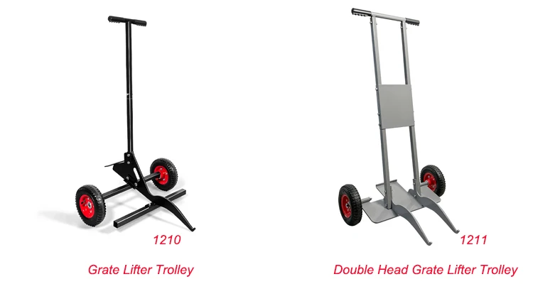 Heavy Duty Grate Lifter Trolley - Efficient Grate Removal Tool for ...