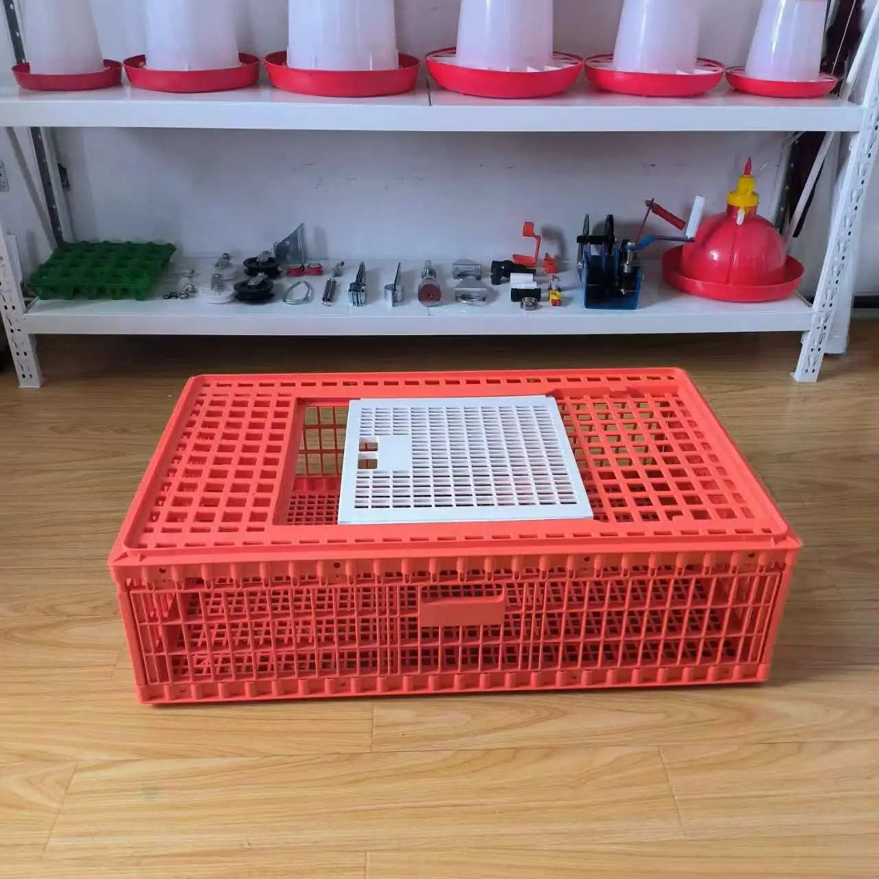 China Supplier Live Chicken Transport Cage Chick Turnover Box Plastic ...
