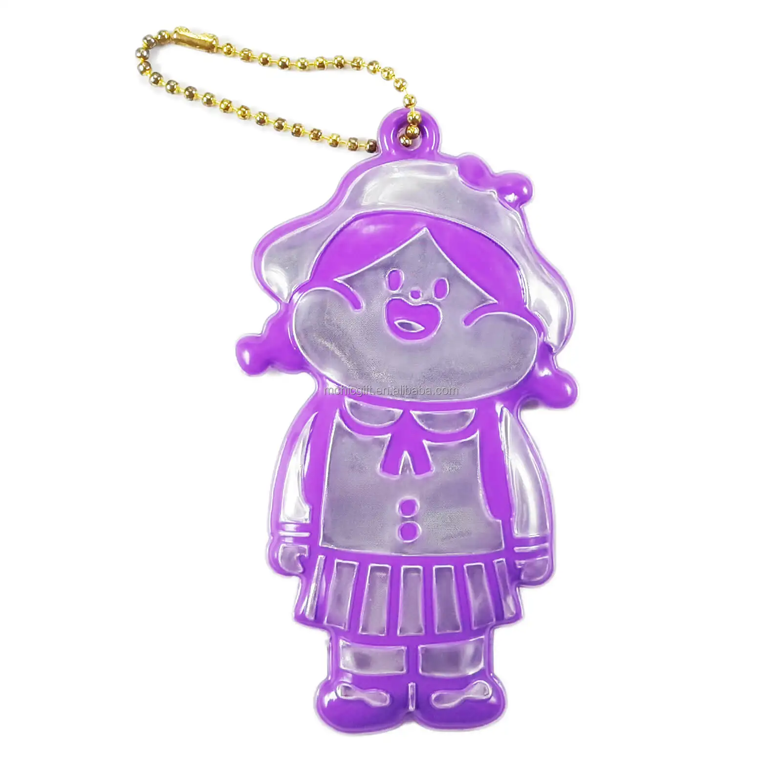 Factory Supply Customized Reflector PVC Reflective Tags Reflective Key ...