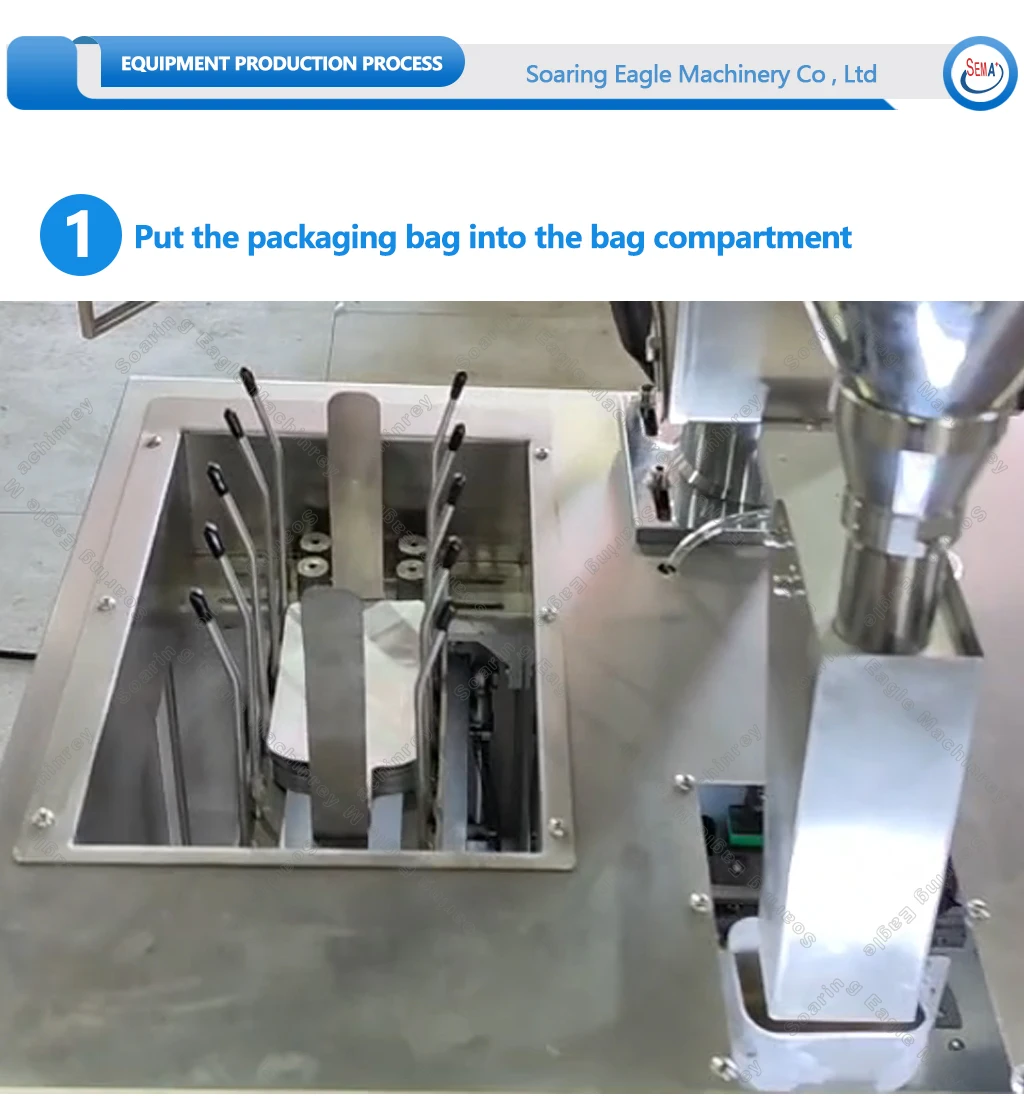 Small Powder Filling Machine Sachet Packaging Chili Powder Dry Powder ...