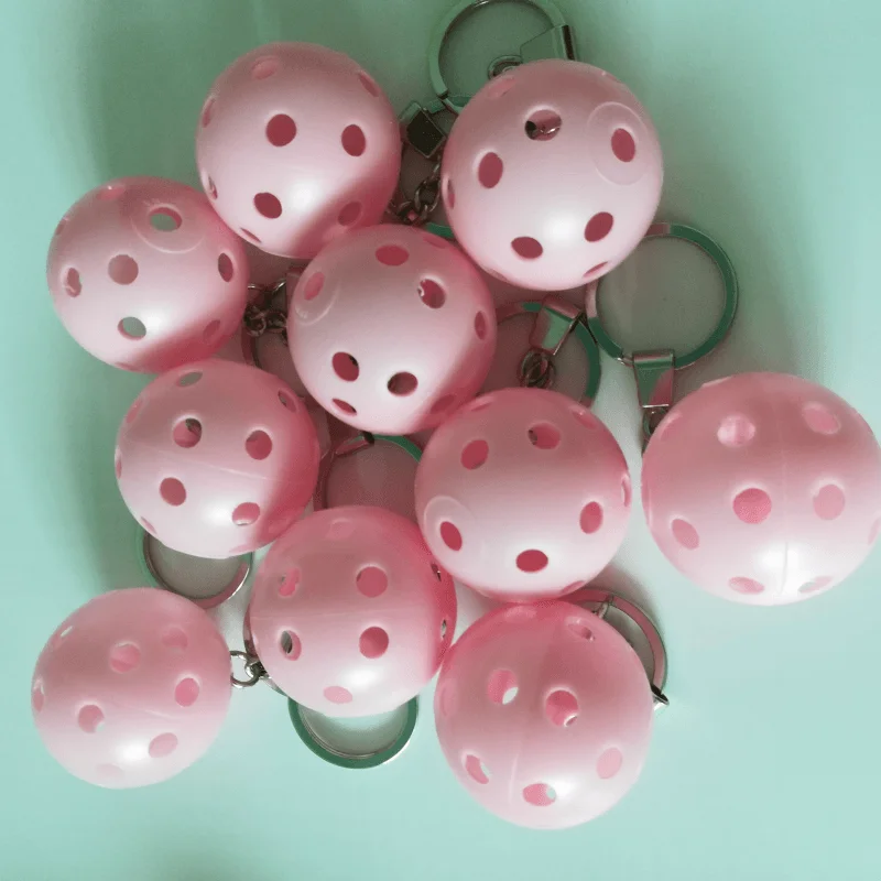 Custom Pickleball Bag Clip Keychain Charm Mini Pickleball - Buy Custom ...