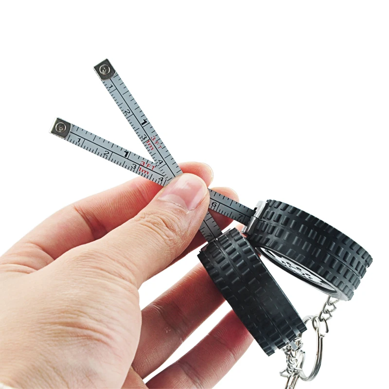 Wintape Tyre Shape 1m Mini Steel Tape Measure - Portable & Versatile