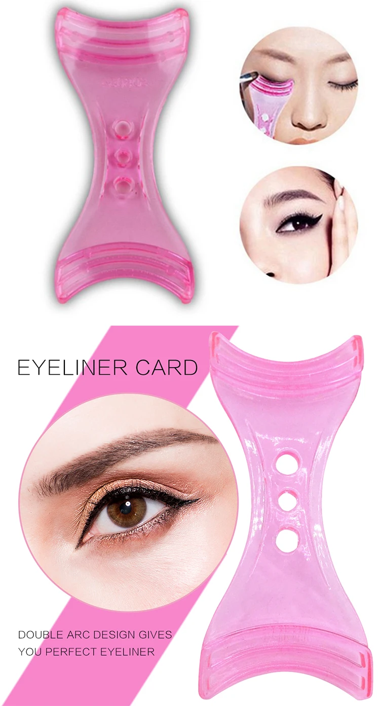 Plastic Makeup Tool Eyebrow Shaping Stencil Mascara Shield Applicator ...