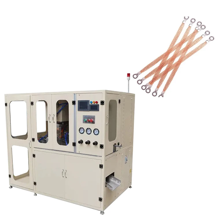 Flexible Flat Tinned Copper Braid Wire Welding Machine