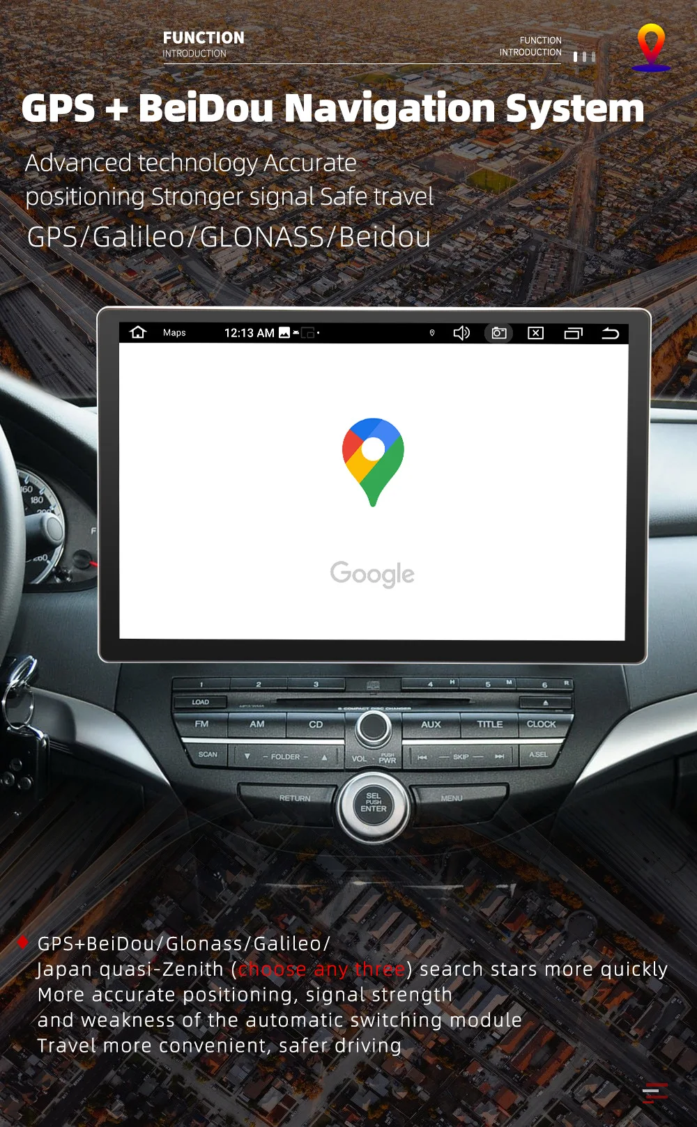 13.3 Inch Rotate Car Android Radio TS18 DSP Carplay Navigation