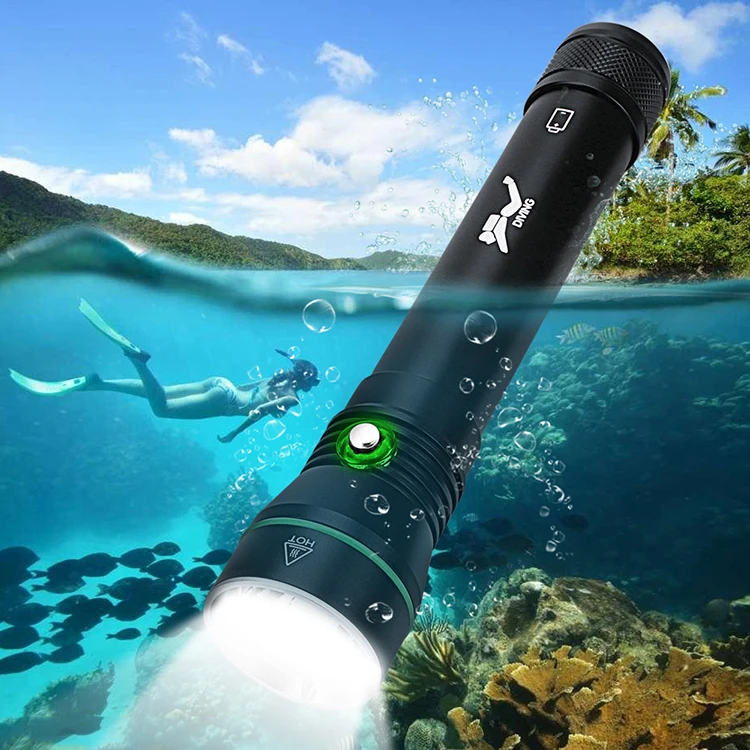 High Power 3000lm Diving Flashlight Underwater Professional Diving ...