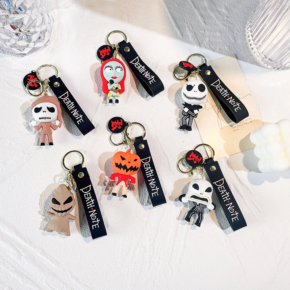 Bsk124 New Christmas Eve Horror Night Doll Key Chains Pvc 3d Cute ...