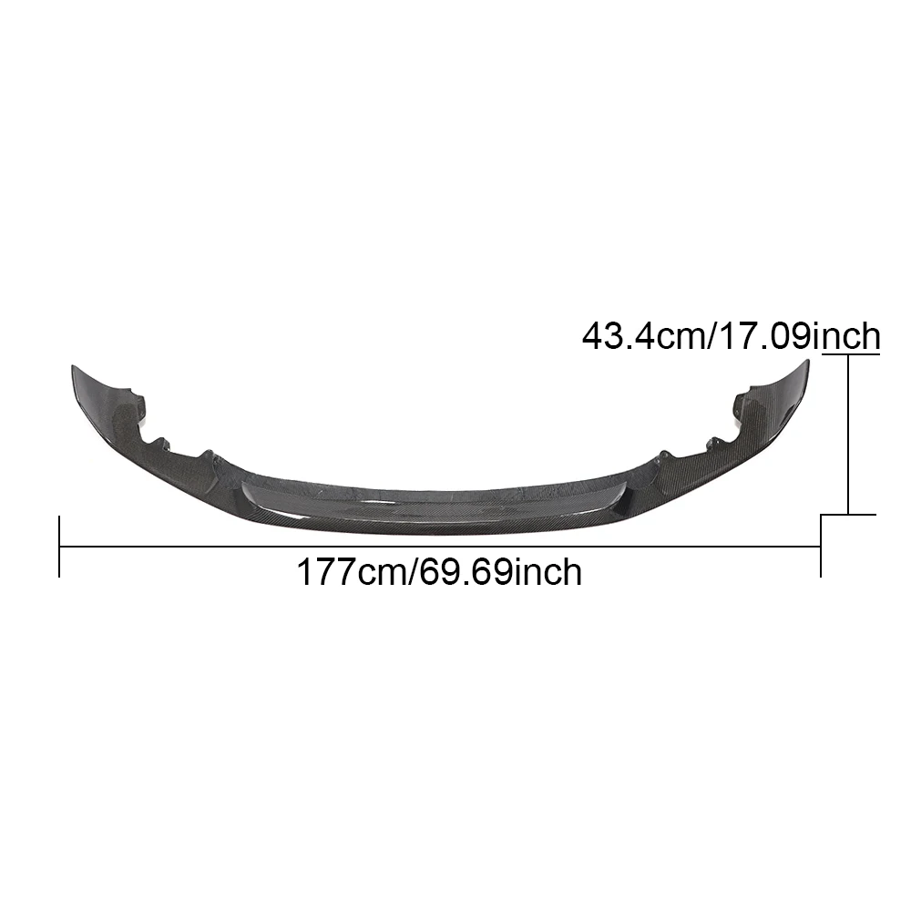 Carbon Fiber M2 Front Bumper Lip For Bmw 2 Series F87 M2 Competition ...