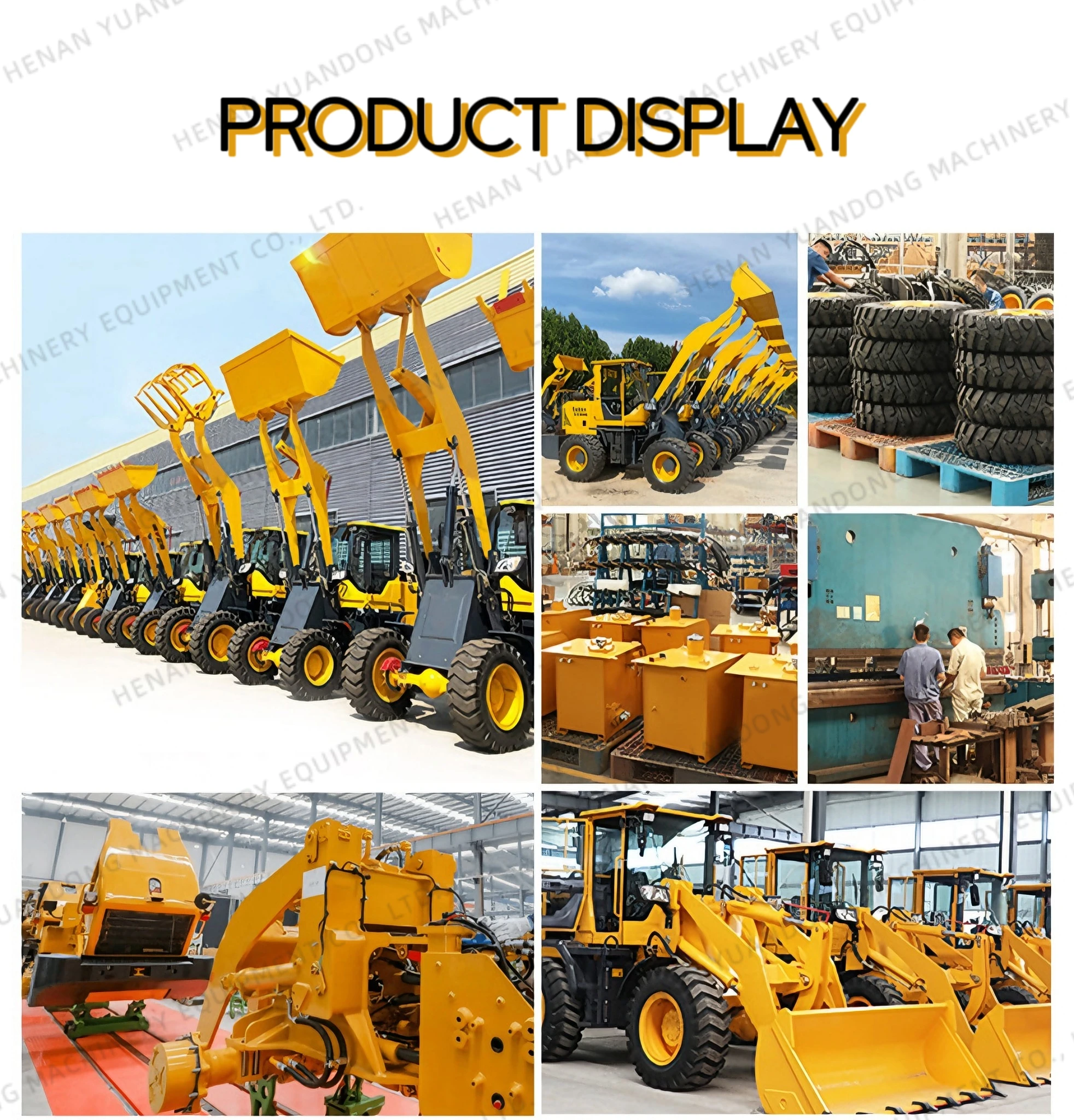 Diesel Four-Wheel Loader 2000 KG for Farm Use - High Load Moment