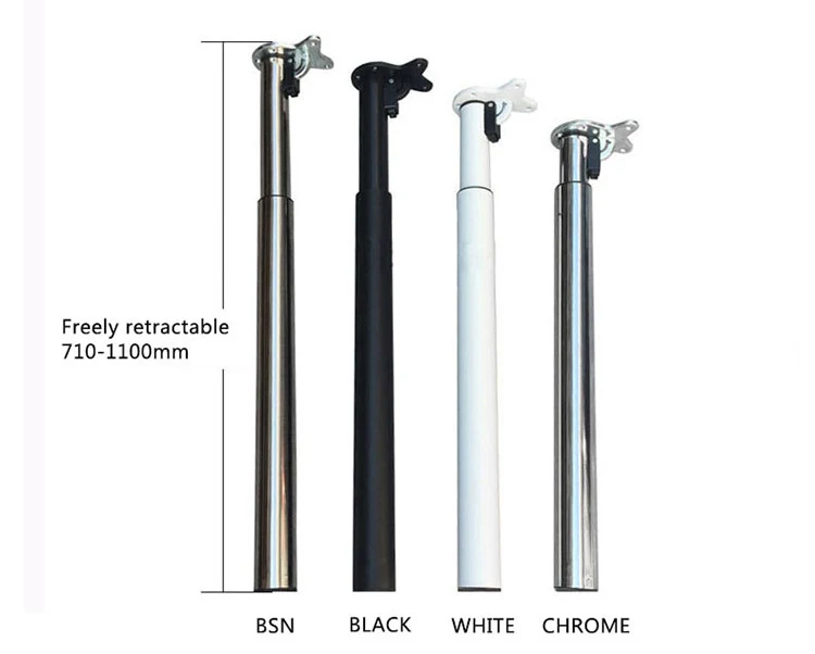 Adjustable Height Folding Table Legs Metal Telescopic Dining Table Base ...