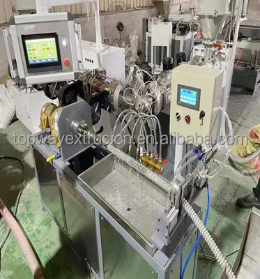 Pvc Spiral Water Discharge Pipe Making Machine Pvc Suction Hose ...