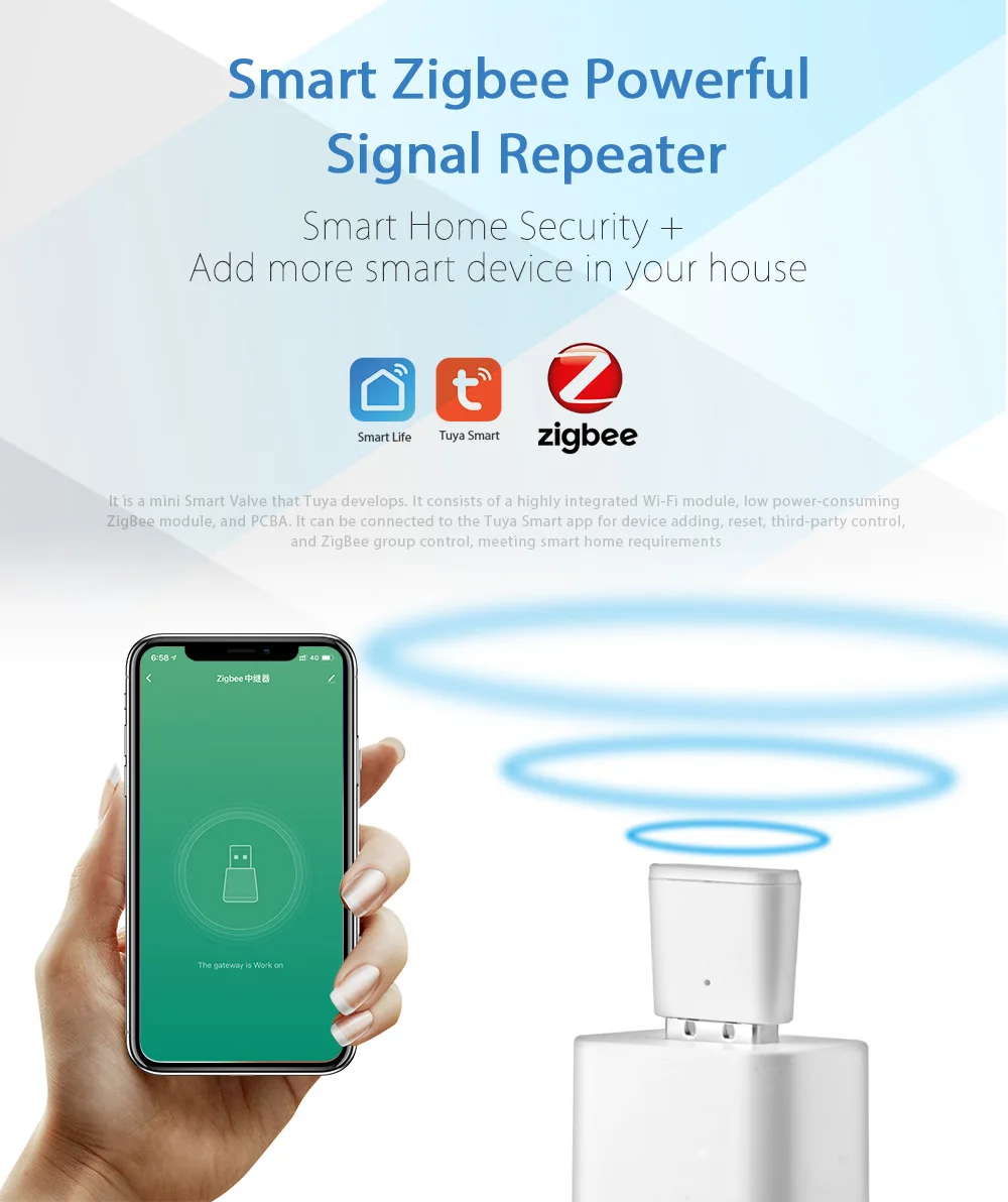 Tuya Mini Zigbee Smart USB Signal Repeater - Enhance Wifi