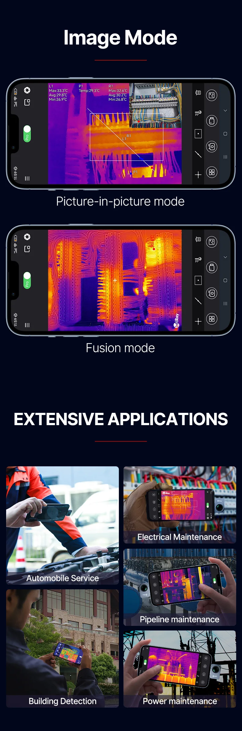 Infiray P2 Pro 25hz No Freeze Pcb Level Precision Thermal Camera Aiming ...