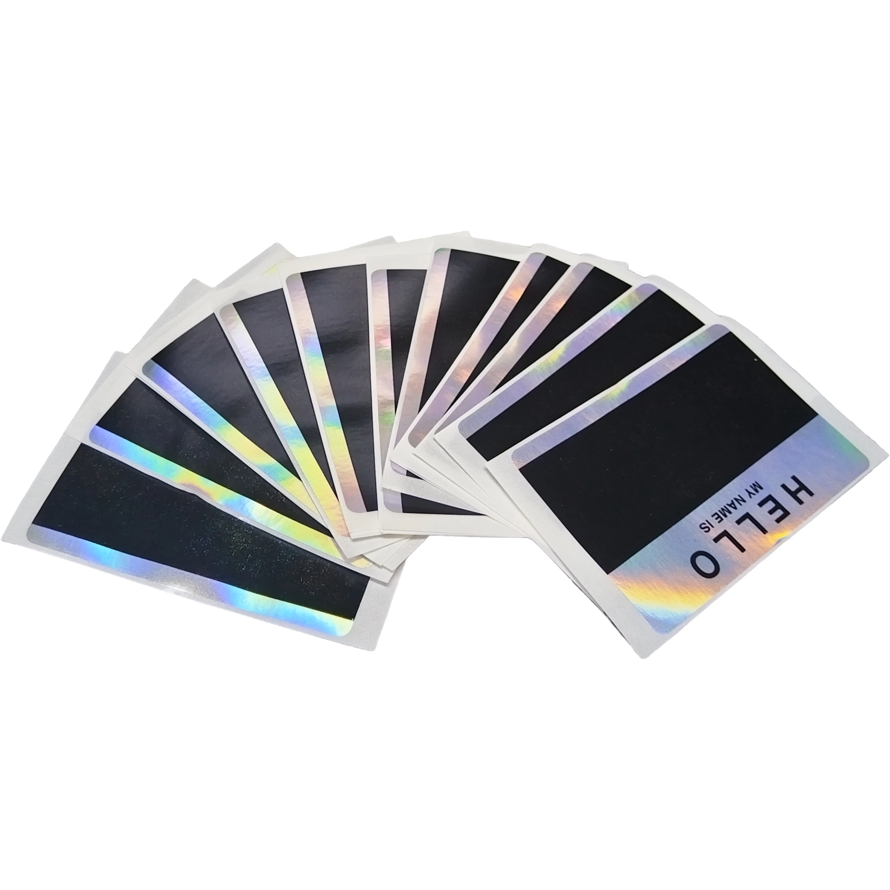 Exclusive Custom Holographic Hello My Name Is Stickers Super ...
