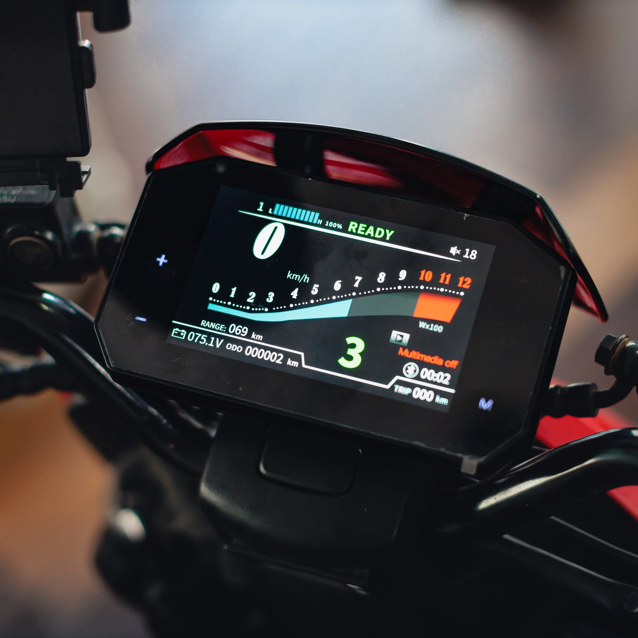 Moto LCD TFT RPM Universal Digital Odometer for Motorcycles