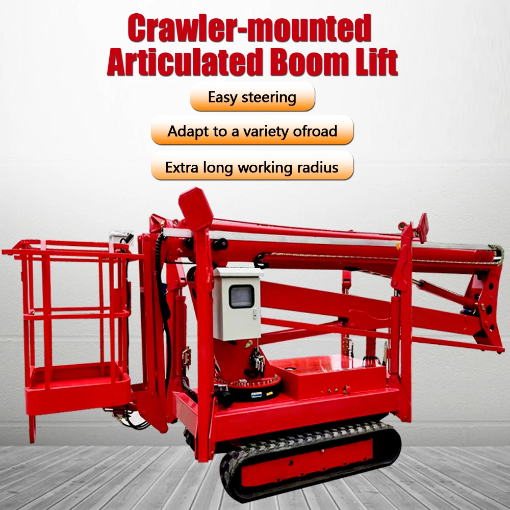 Factory Price Off Road Cherry Picker Tracked Crawler Boom Spider Lift ...