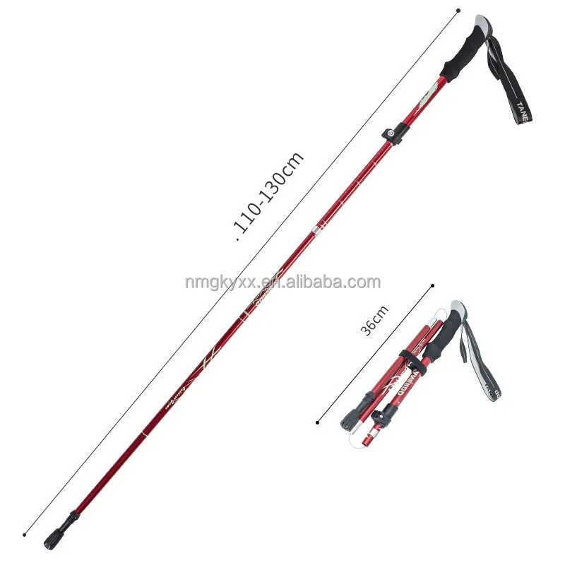Aluminum Alloy External Lock Trekking Pole Outdoor Stick Telescopic ...