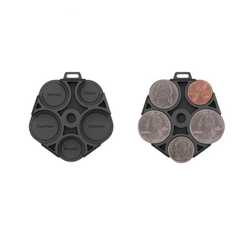 MESOROCK Plastic Coin Holder - Organize Car Coins Efficiently