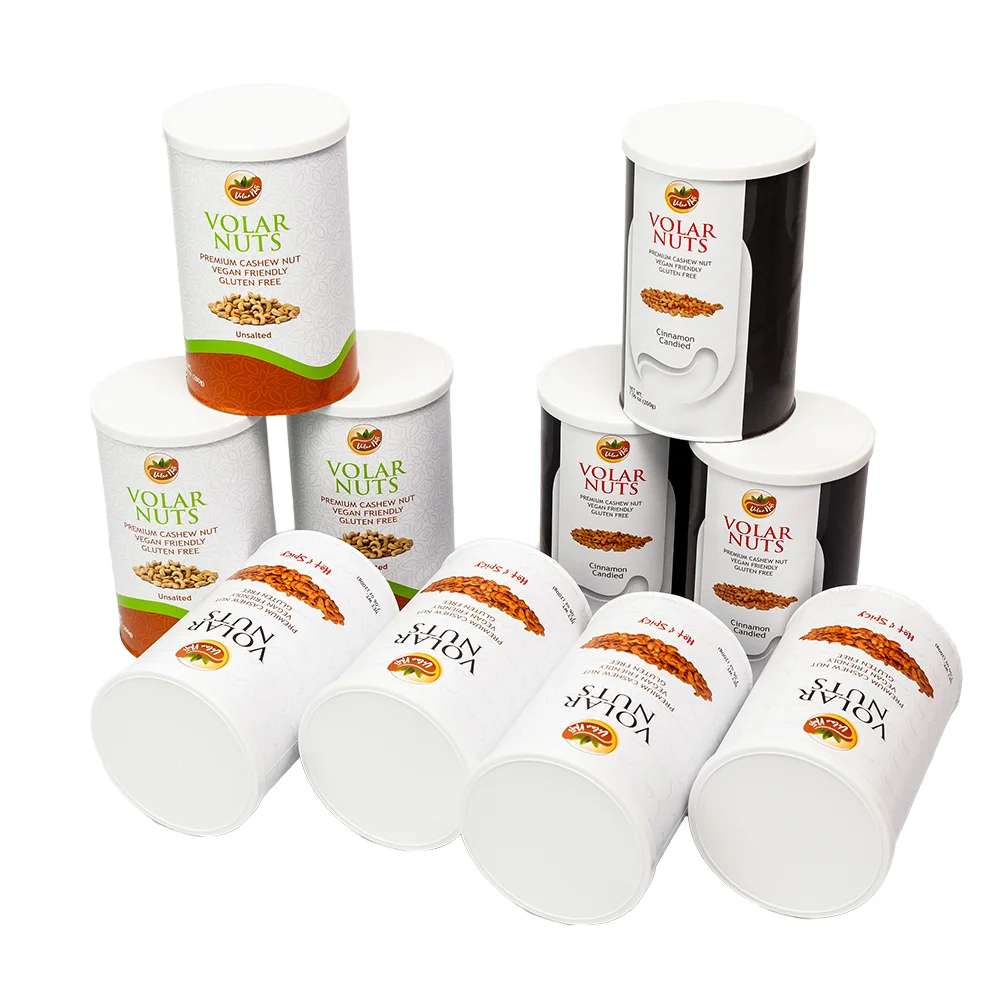 2024 Food Grade Cylinder Paper Tube for Nut Packaging