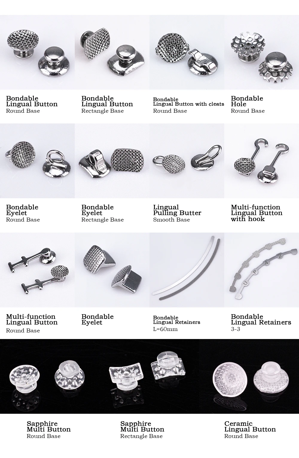 Dental Orthodontics Dental Lingual Button Chain High Quality ...