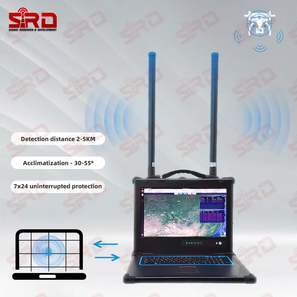 DJI Drone and Pilots Detector 2-5KM Radar Omni Directional UAV Alarm ...