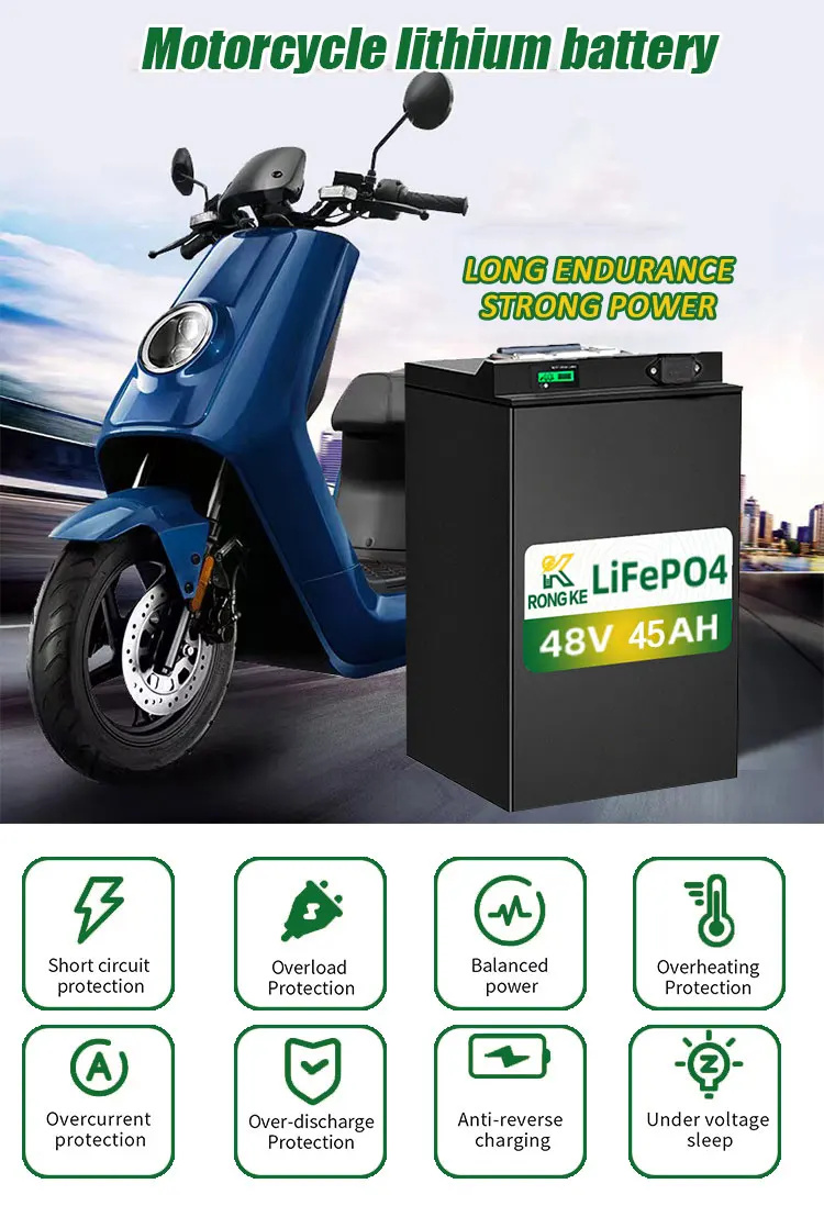 48v E-bike Battery Pack 32ah/ 45ah/ 55ah Lithium Battery For 200w/ 350w ...