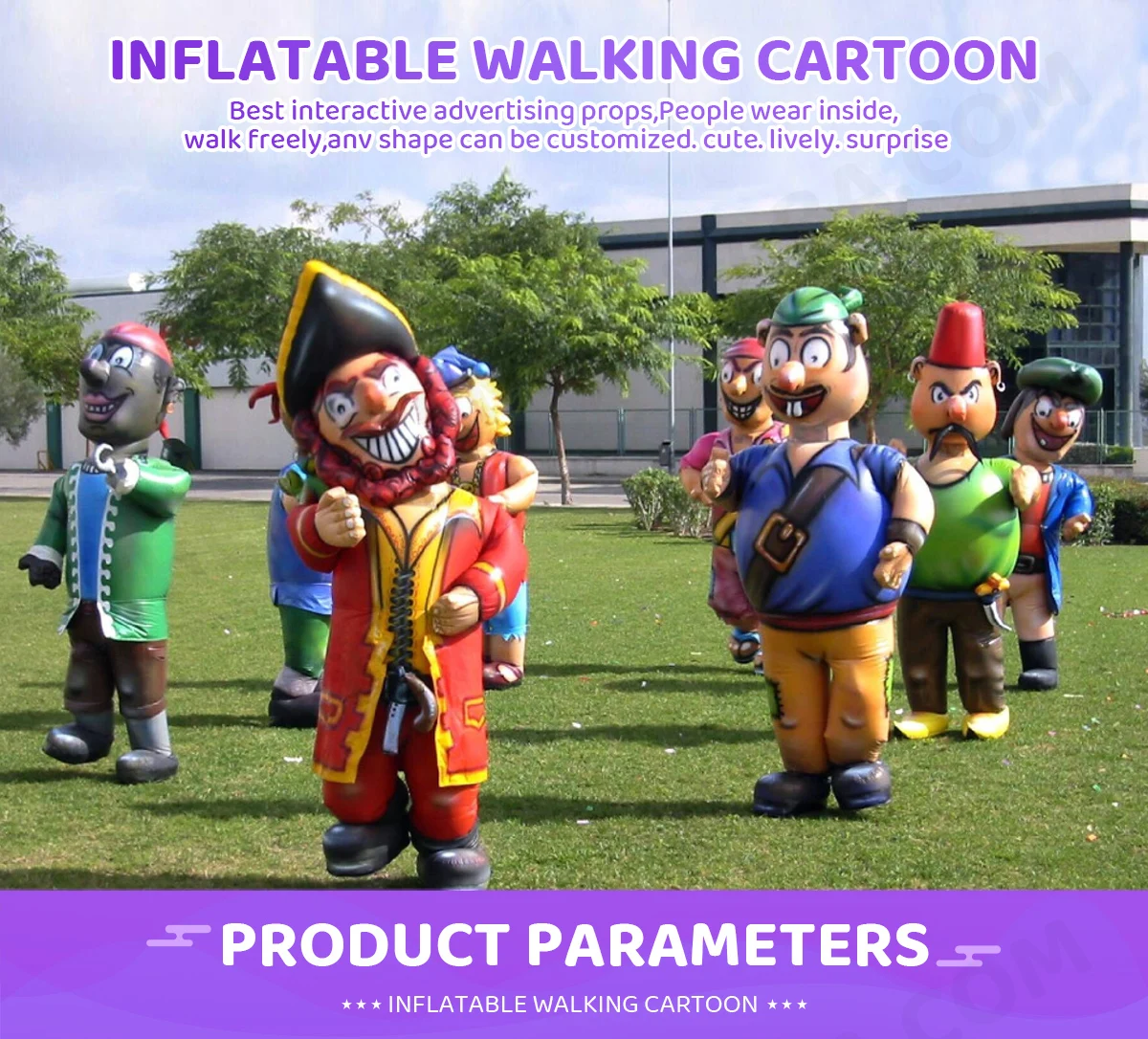 Funny Inflatable Walking Cartoon Costume Inflatable Clown Costume ...