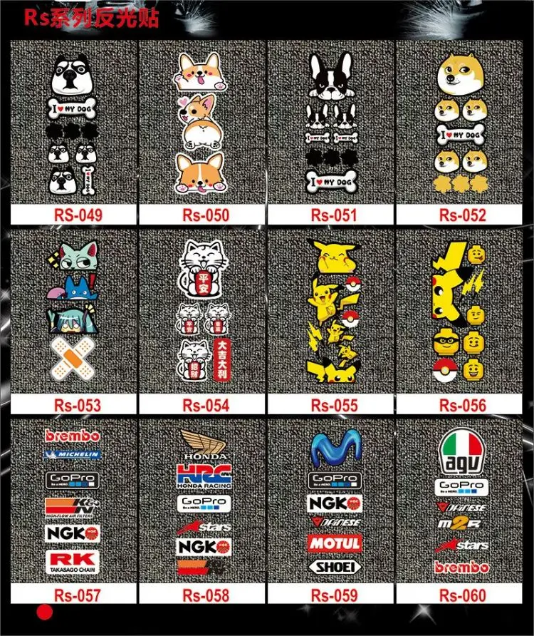 Universal Waterproof Motocross Calcomanias Para Motos Racing Kids Bike ...