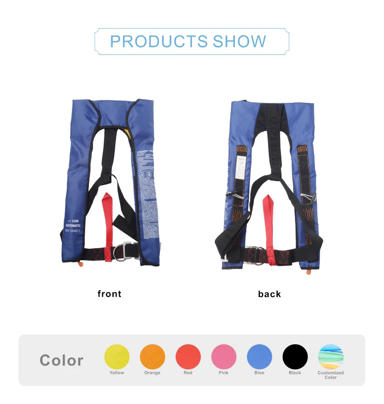 Solas Marine Buoyancy Life Vest 150N Automatic Manual Inflatable Life ...
