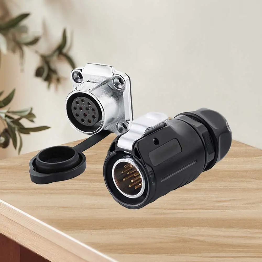 Oswell 12 Pin Electrical Connector Circular Connector 5a Panel Mount ...