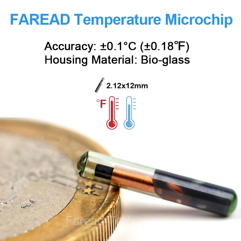 Portable Usb Rfid Micro Chip Reader 134.2khz Pet Temperature Scanner ...