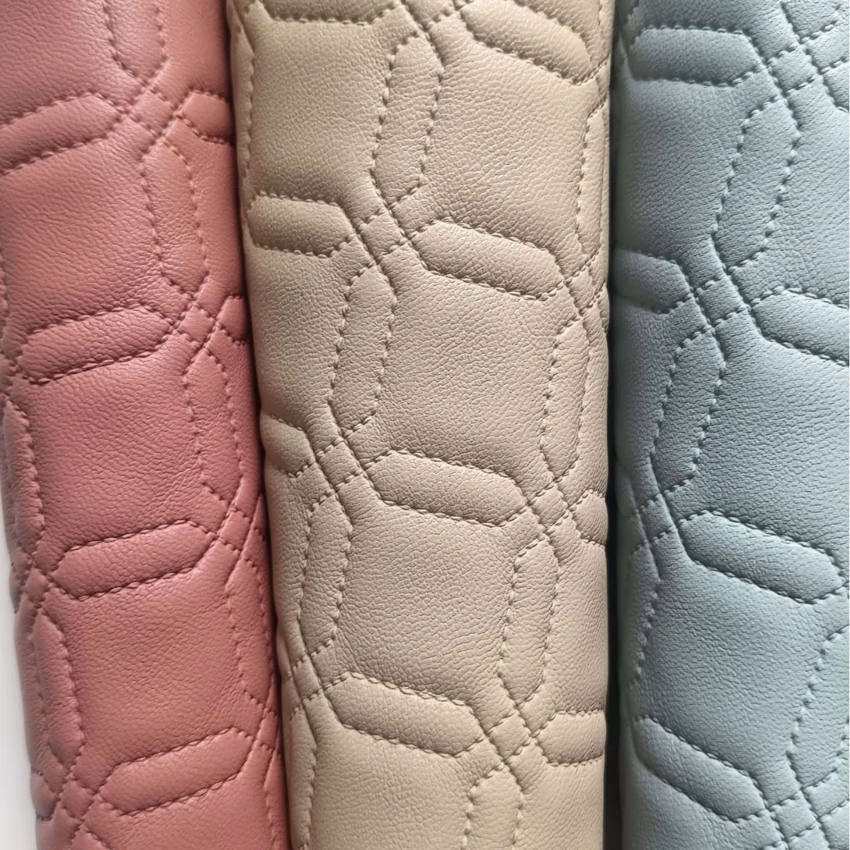 Fashionable Woven Embossed PVC Synthetic Leather for Sofa Upholstery ...