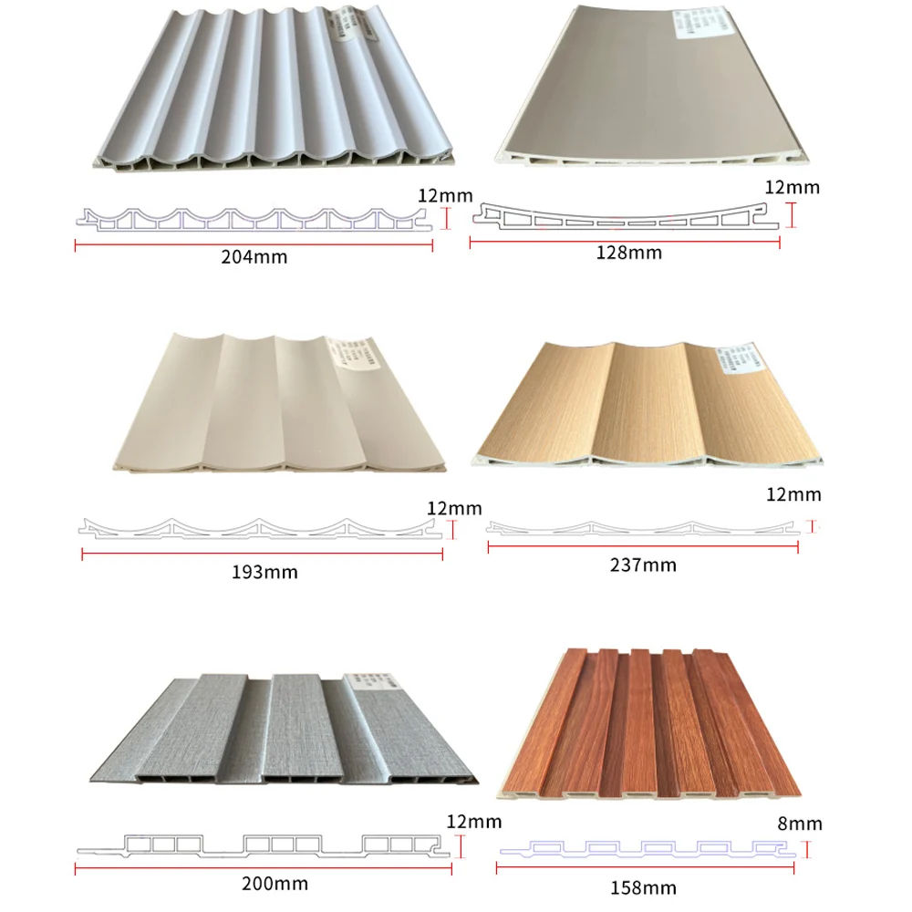 Interior Wall Panels Decorative Lambrin Wpc Pared De Pvc Fluted Wood ...