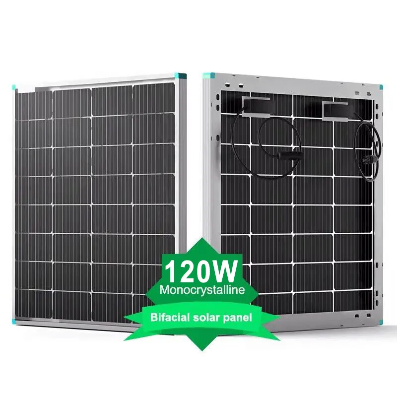 Bipv Solar Panel Double Glass 100w 120w 150w 220w 240w Monocrystalline Solar Panel 12v 18v 24v ...
