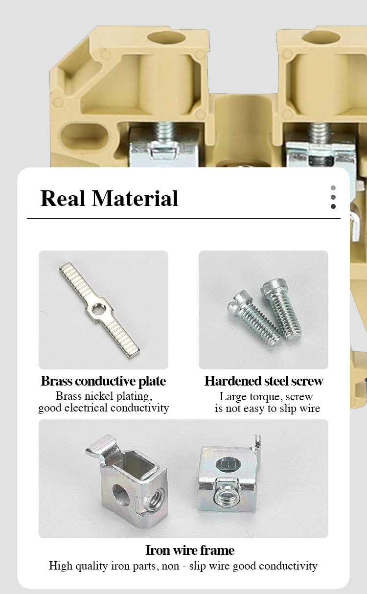 SAK6EN Universal Screw Connection Feed-through SAK6 SAK 6 mm Wire Electrical Connector DIN Rail ...