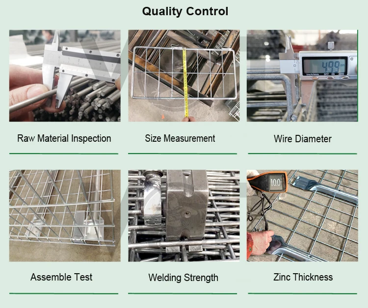 Heavy Duty Logistic Snap in Galvanized Steel Wire Shelf Dividers for ...
