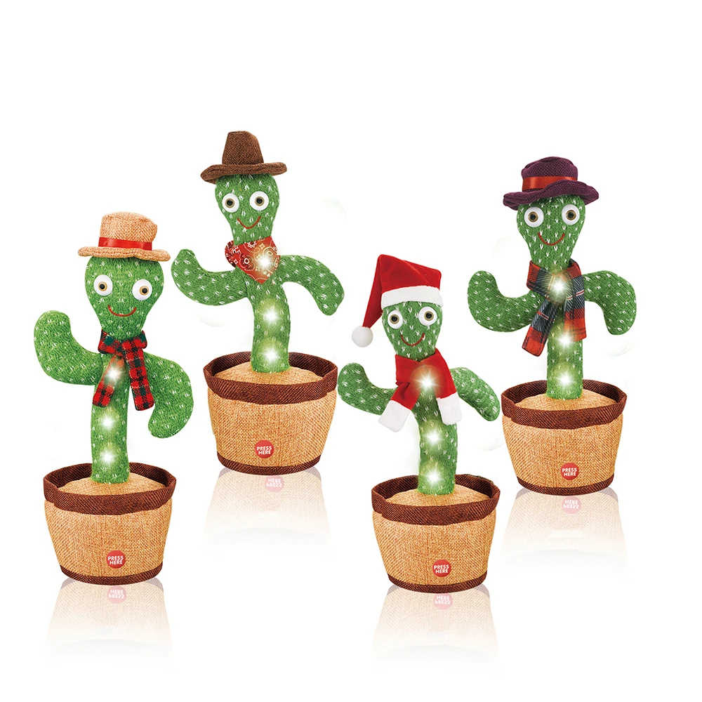 Dancing Cactus Plush Talking And Dancing Cactus Toy Flowerpot Twisting ...