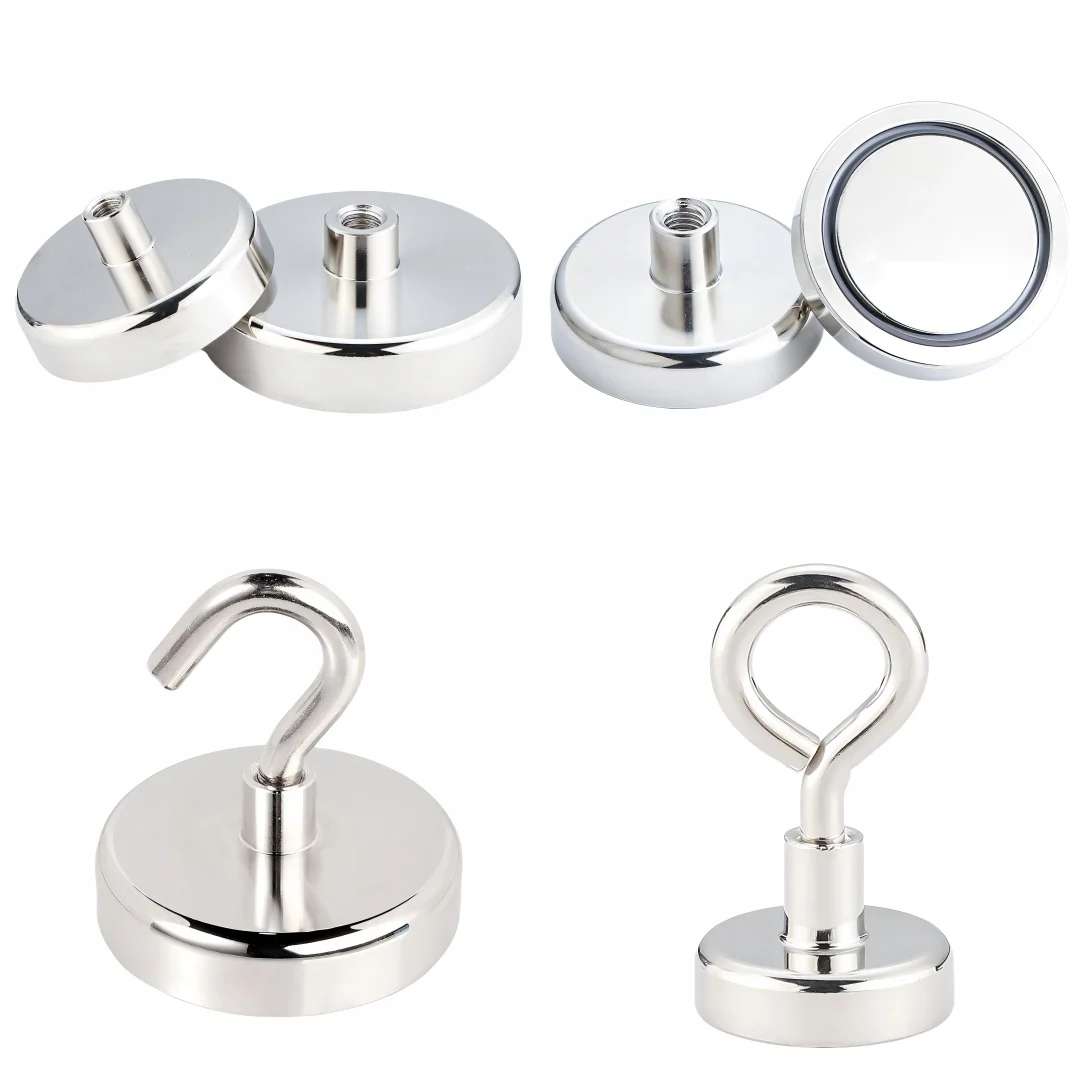 Convex Internal Threaded Steel Cup Magnet Screw Mounting Fastener ...