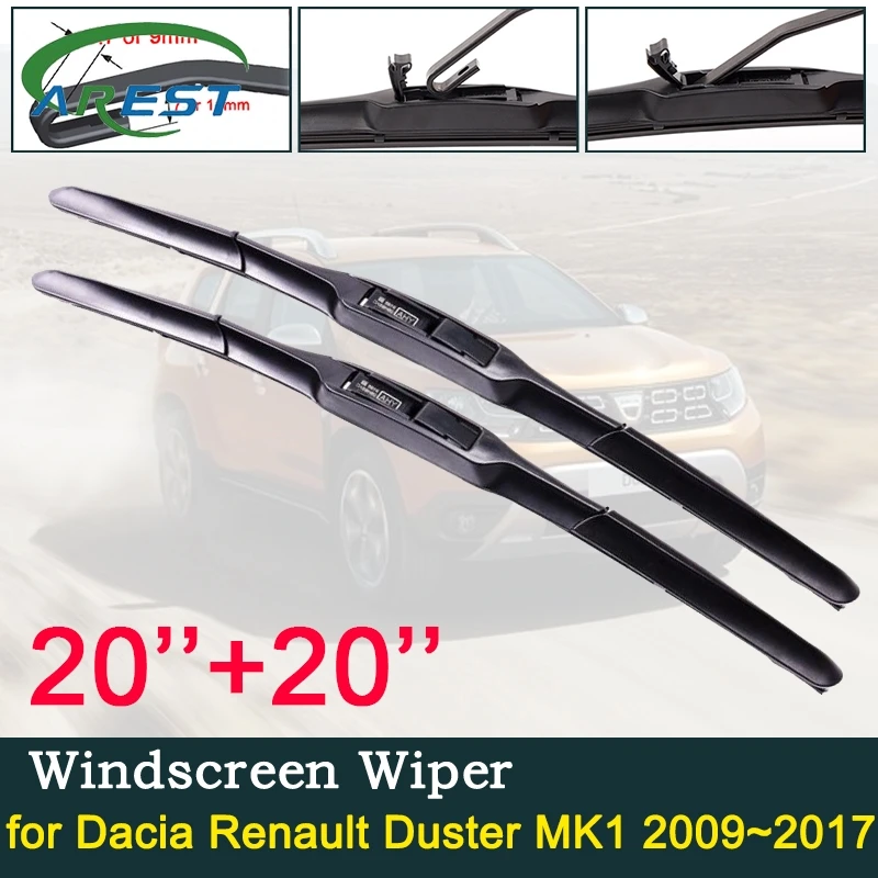 For Dacia Renault Duster MK1 2009~2017 Front Windscreen Wipers Car ...