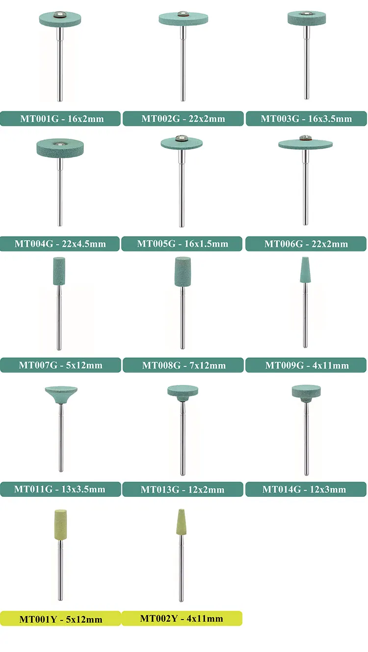 Dental Diamond Burs Composite Silicone Rubber Polishing Bur of Dental ...