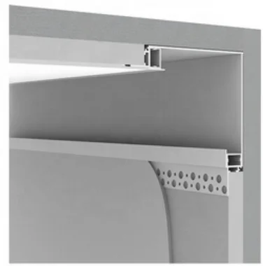 SDW144 Shadow Gap Plaster for LED Strip - 2 Metre Profile