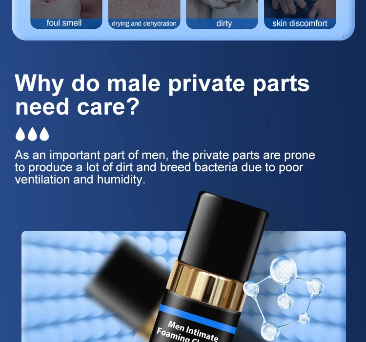 Private Label 100% Natural Refresh Men Intimate Wash Hygiene Product Ph ...