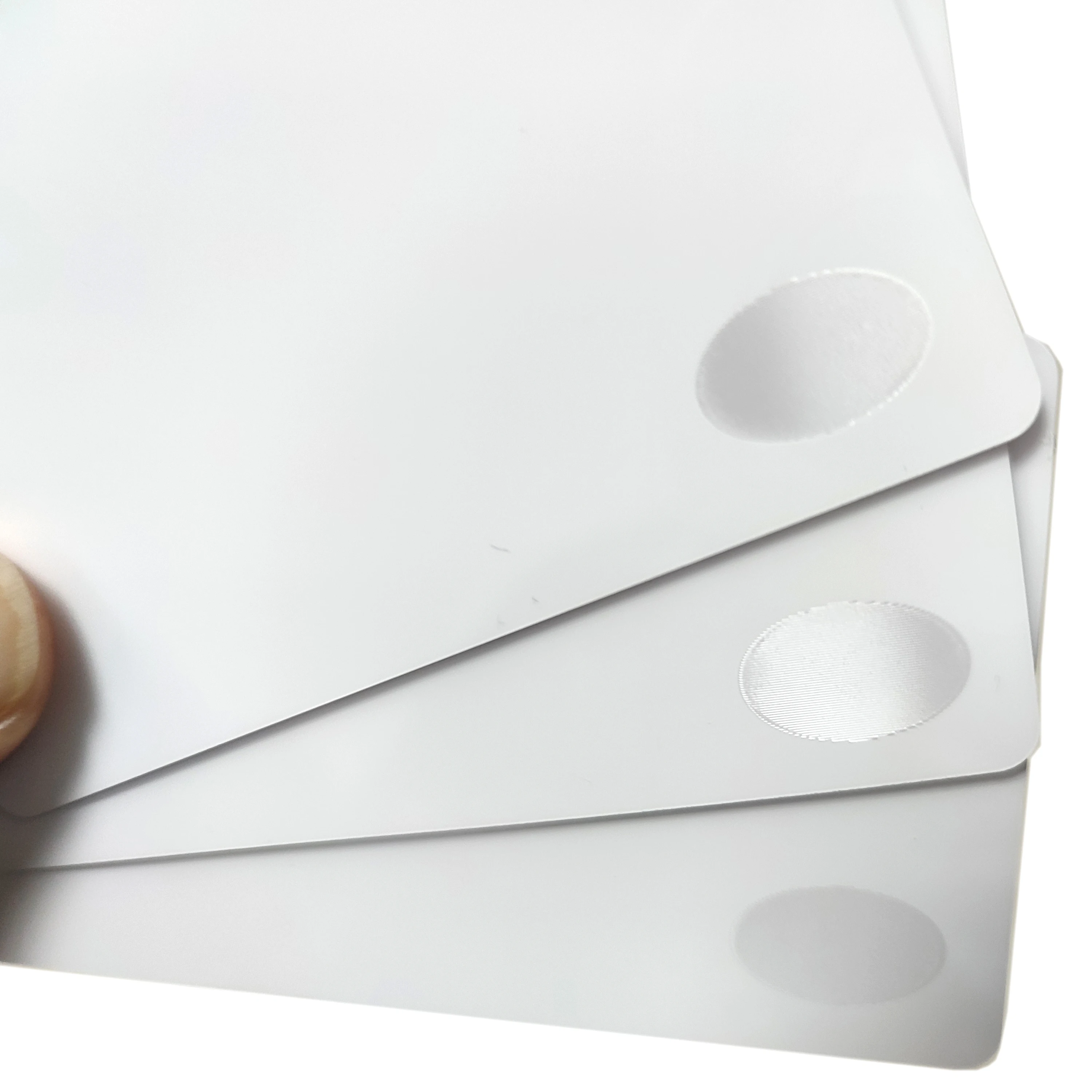 100% Polycarbonate Blank White Card - Customizable ID