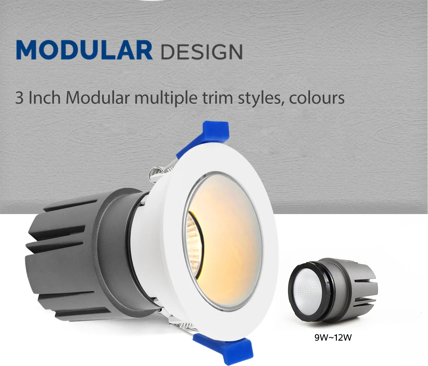 Modern Ceiling Indoor 9w 12w 15w Rotatable Adjustable Led Trimless Downlight 10w Spot Light Anti ...