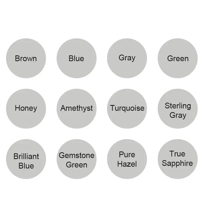 Free 3 Tone Colored Contact Lenses Box Contact Lens Cardboard Colored ...