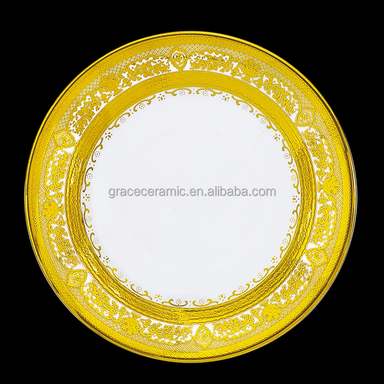 Luxury Fine Porcelain Dinnerware 29pcs Gold Plated Ceramic Customized ...