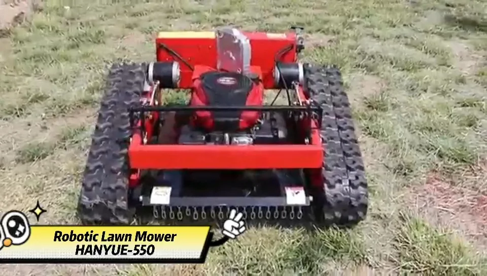 Crawler Remote Control Lawn Mower Garden Use Grass Cutting Machine ...
