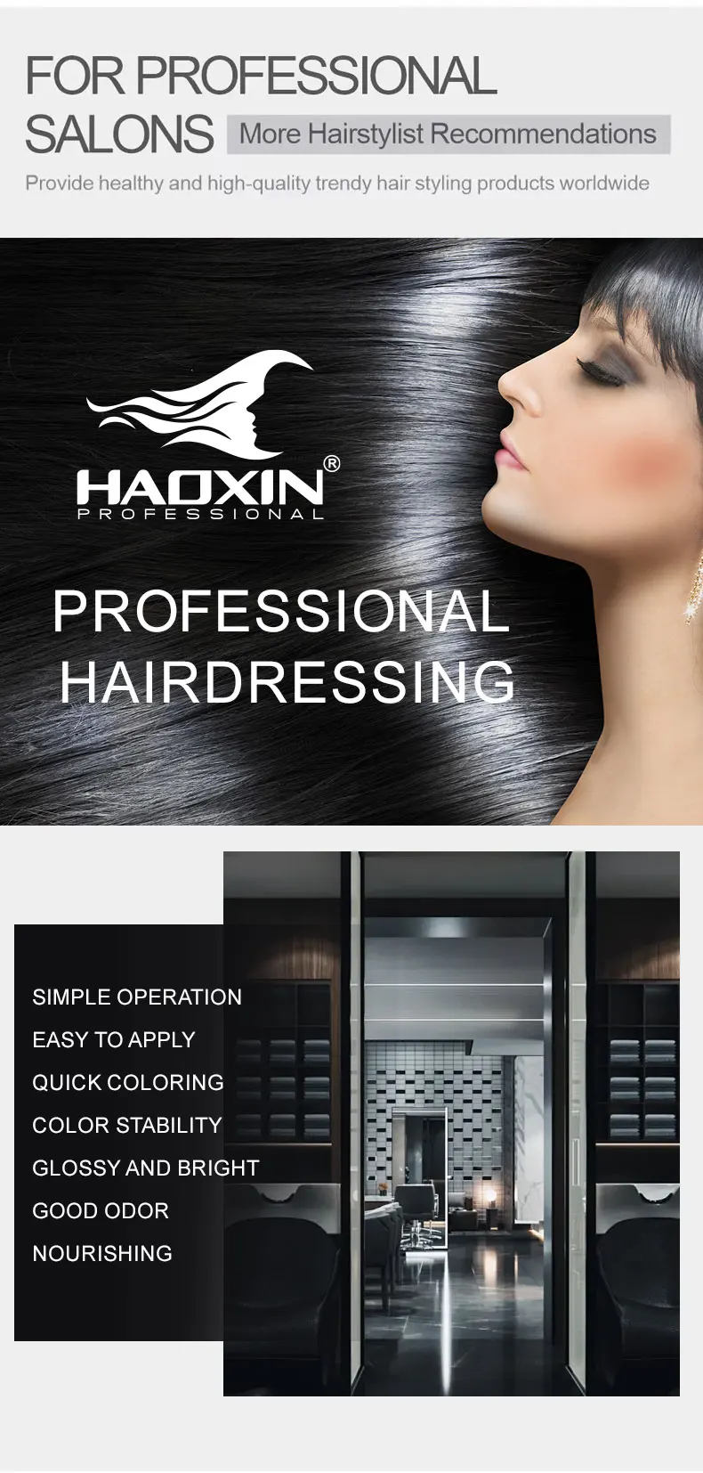 HAOXIN Factory Wholesale Premium Grade Permanent 3 in 1 Semi Ammonia ...